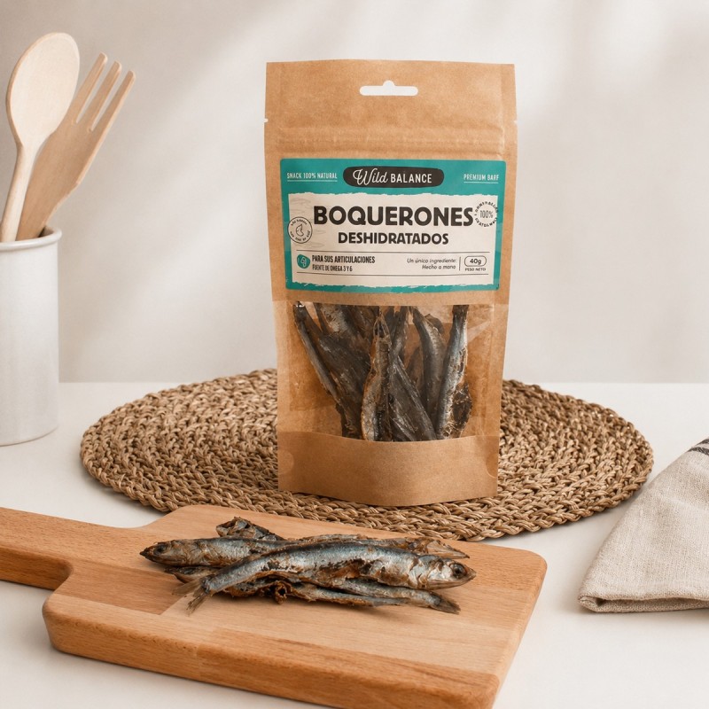 Boquerones deshidratados Wild Balance para perro ricos en Omega 3